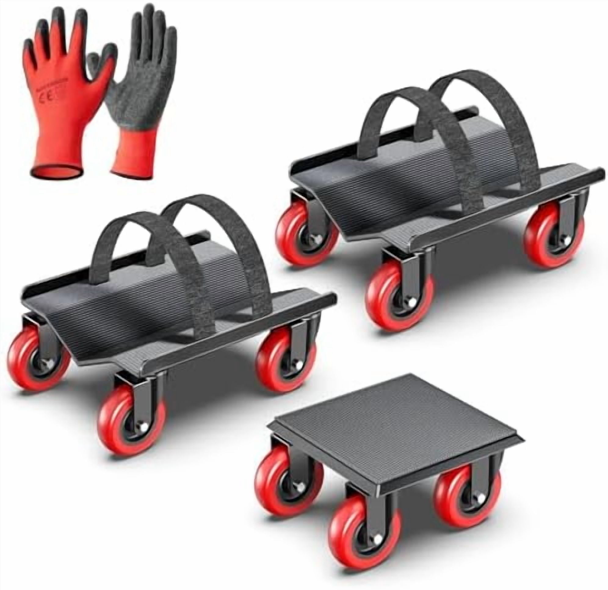 Snowmobile Dolly Heavy Duty with 3 Inch Caster Wheels,Sled Dollies Set ...