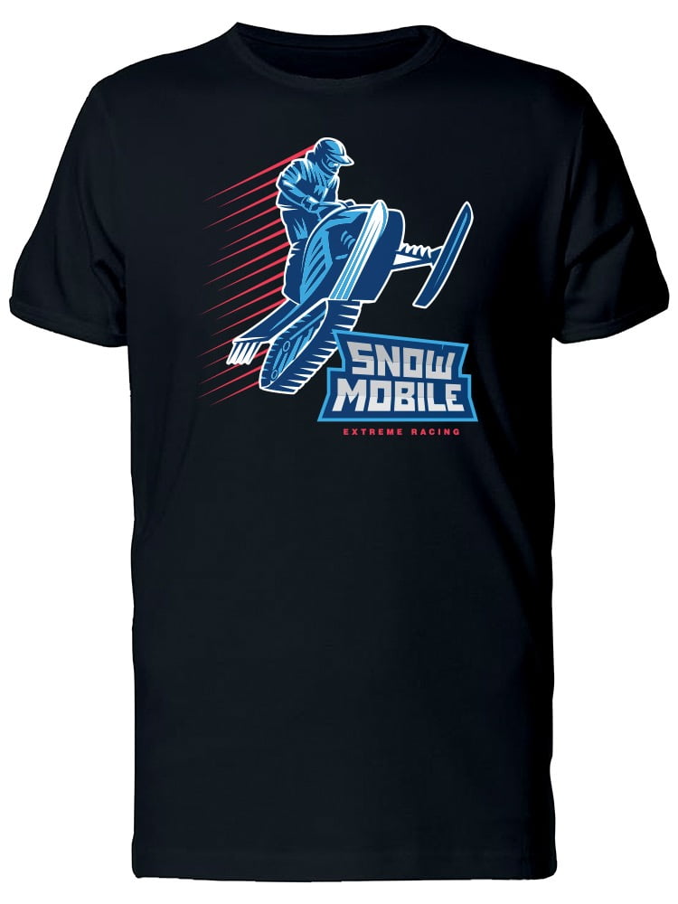Snowmobile Extreme Racing T-Shirt Men -Image by Shutterstock, Male ...