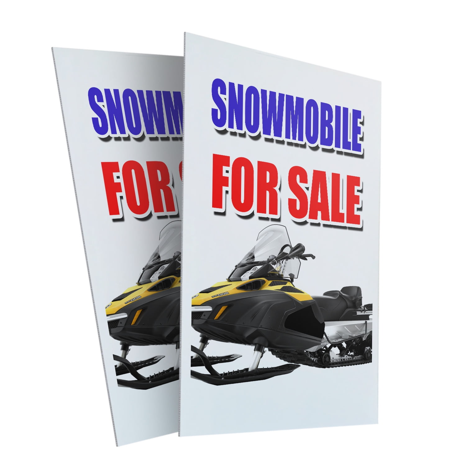 Snowmobile For Sale (2-PACK) 24" x 36" Plastic Signs | Sign Insert 4mm ...