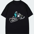 Snowmobile Rider T Shirt Black Snowmobile And Rider Graphic Outdoor ...