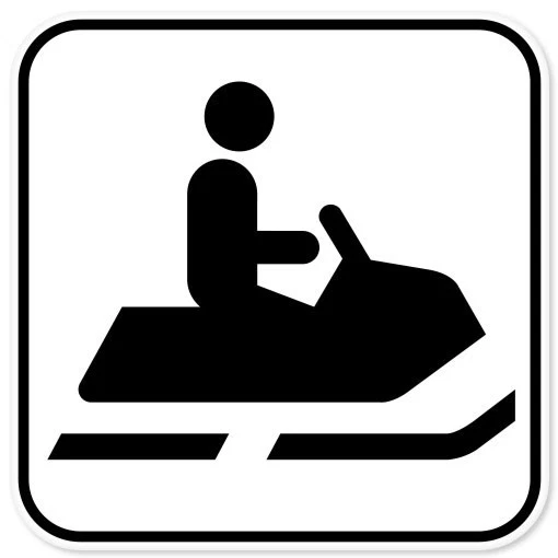 Snowmobile Trail Sticker Phone Decal Water Bottle Stickers Car Decals ...
