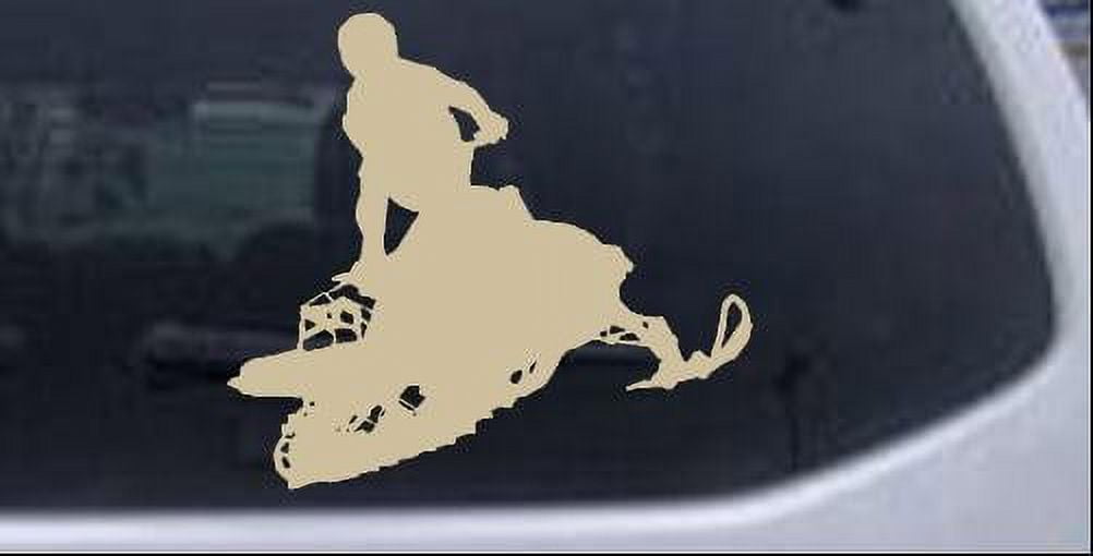 Snowmobile Trick Decal Car or Truck Window Decal Sticker - Walmart.com