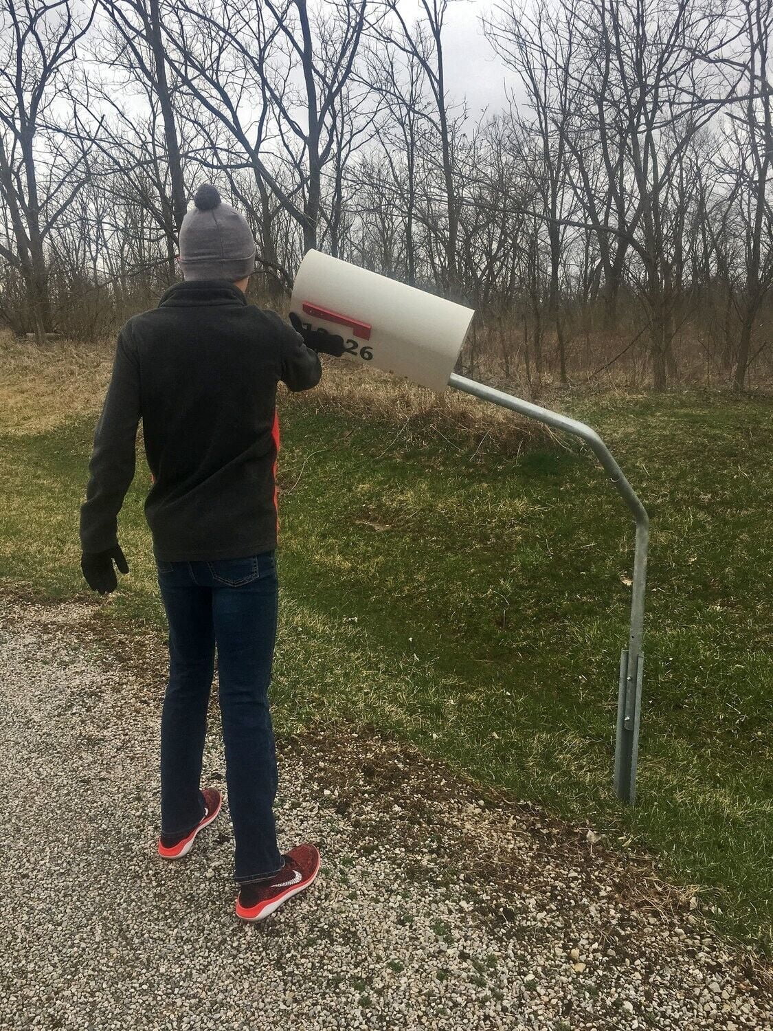 Snowplow and vandal resistant rotating mailbox post system. - Walmart.com