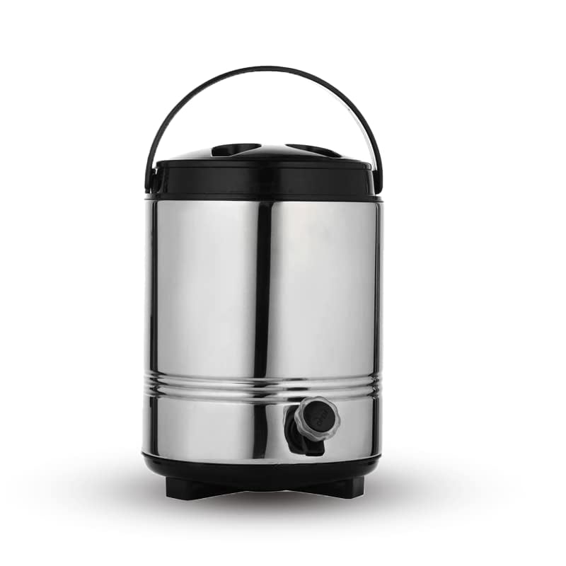 Snowstar Steel Water Jug 8 Liters Silver PUF Insulated Hot and Cold ...