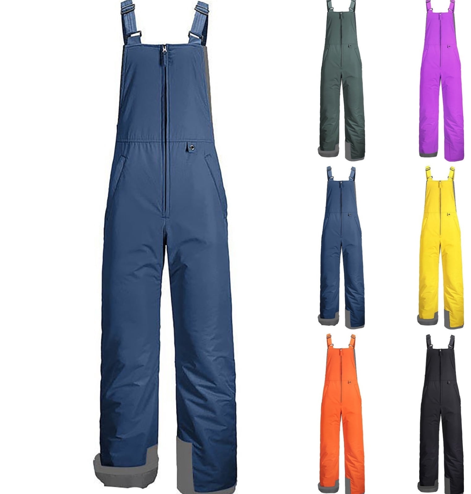 Snowsuit Women Plus Size Waterproof Adjustable Straps Ski Snow Bibs ...