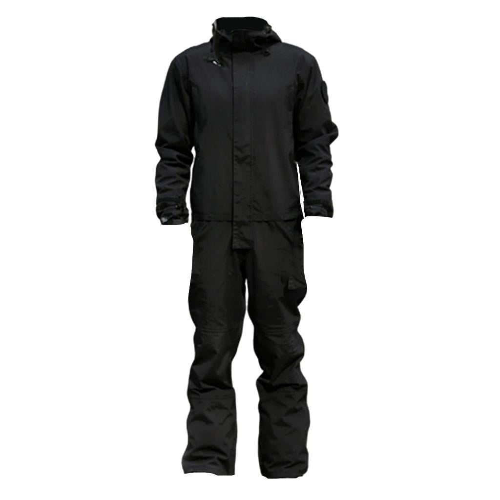 Snowsuits Windproof Ski Suits Jumpsuits for Adults/Men/Women , Black, M ...