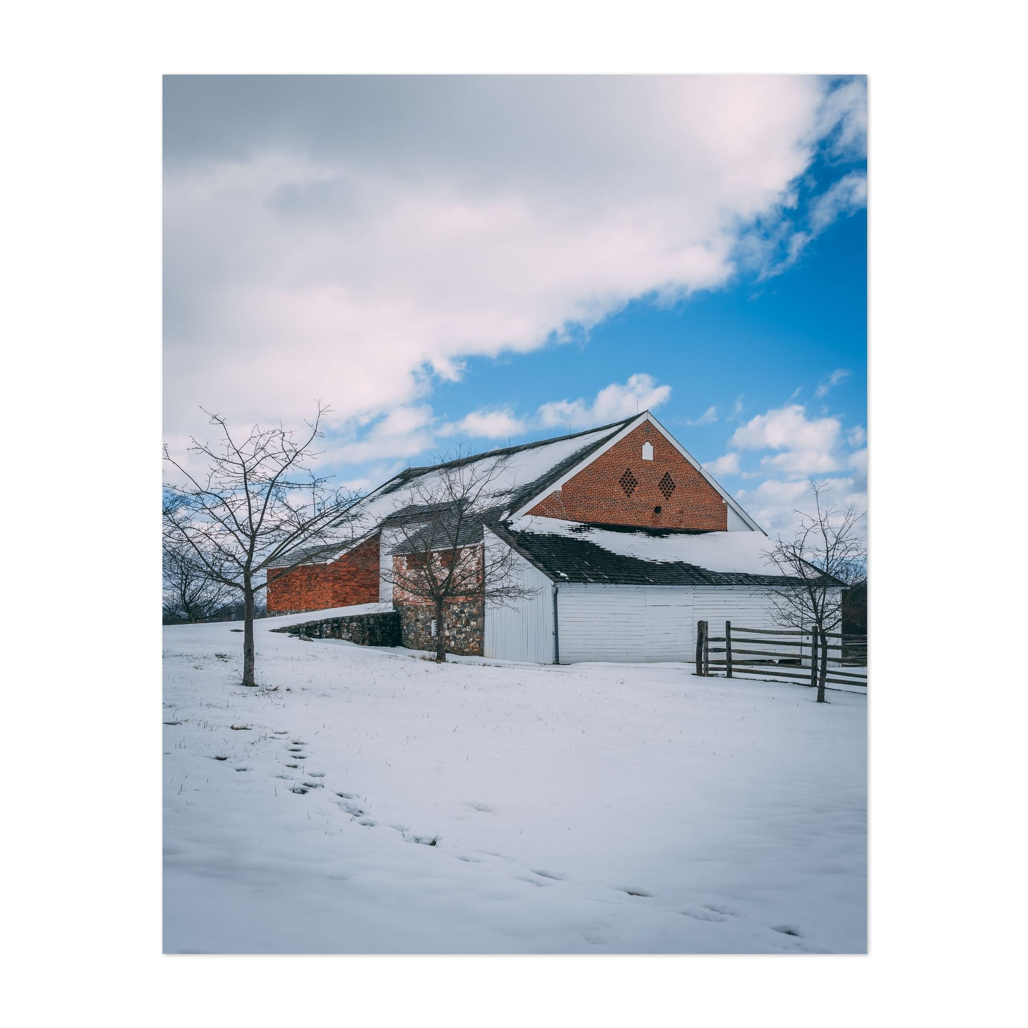 Snowy Farm, Gettysburg 03 - Gettysburg Pennsylvania Photography Winter ...