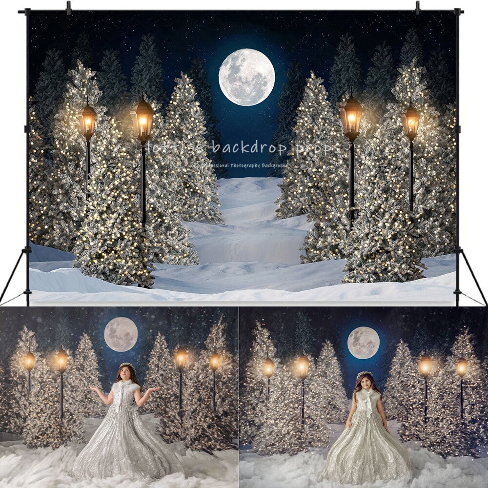 Snowy Forest Xmas Backdrops Kids Adult Photography Backdrops Child Baby ...