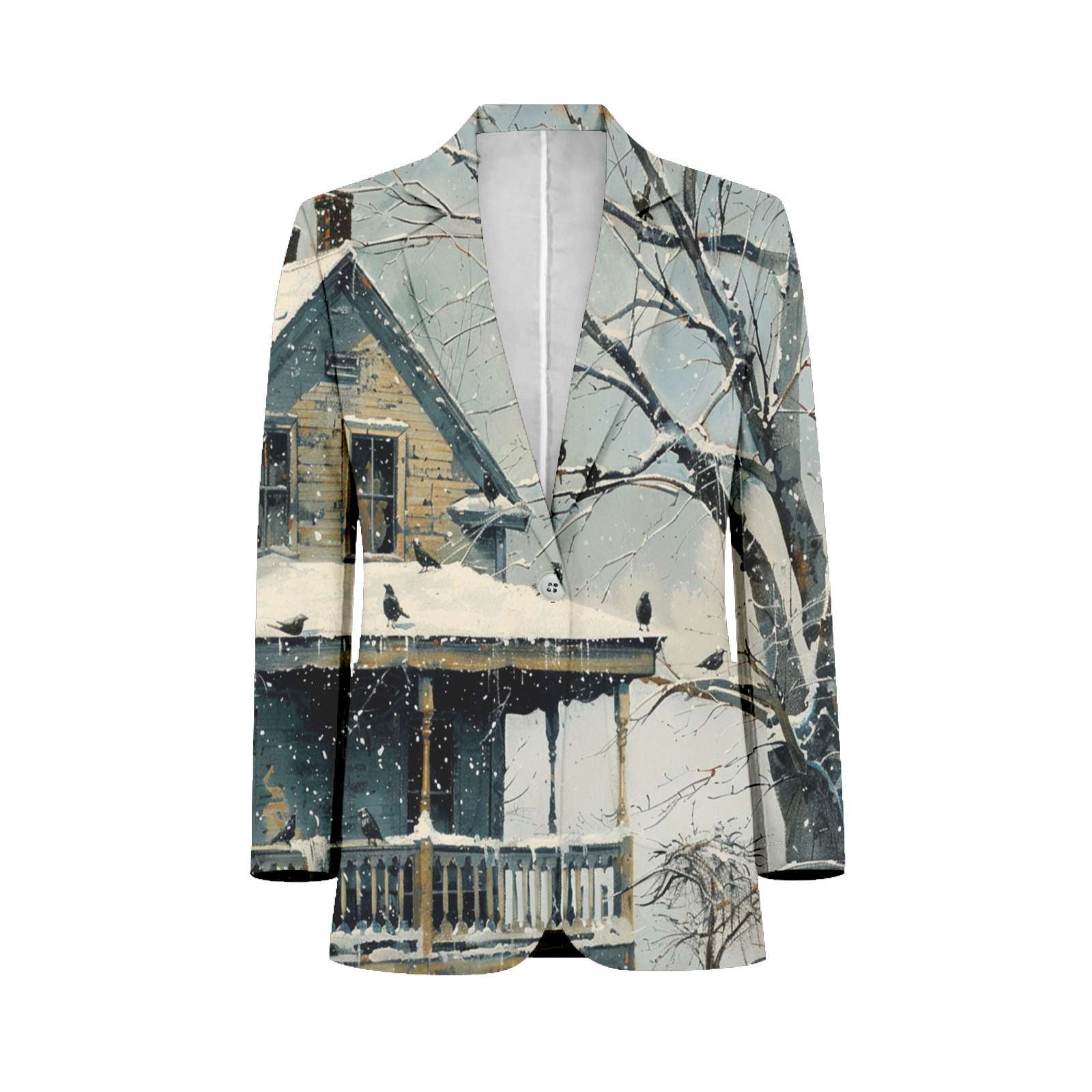 Snowy Lane Country House Customized Men's Suits full man Shawl Collar ...