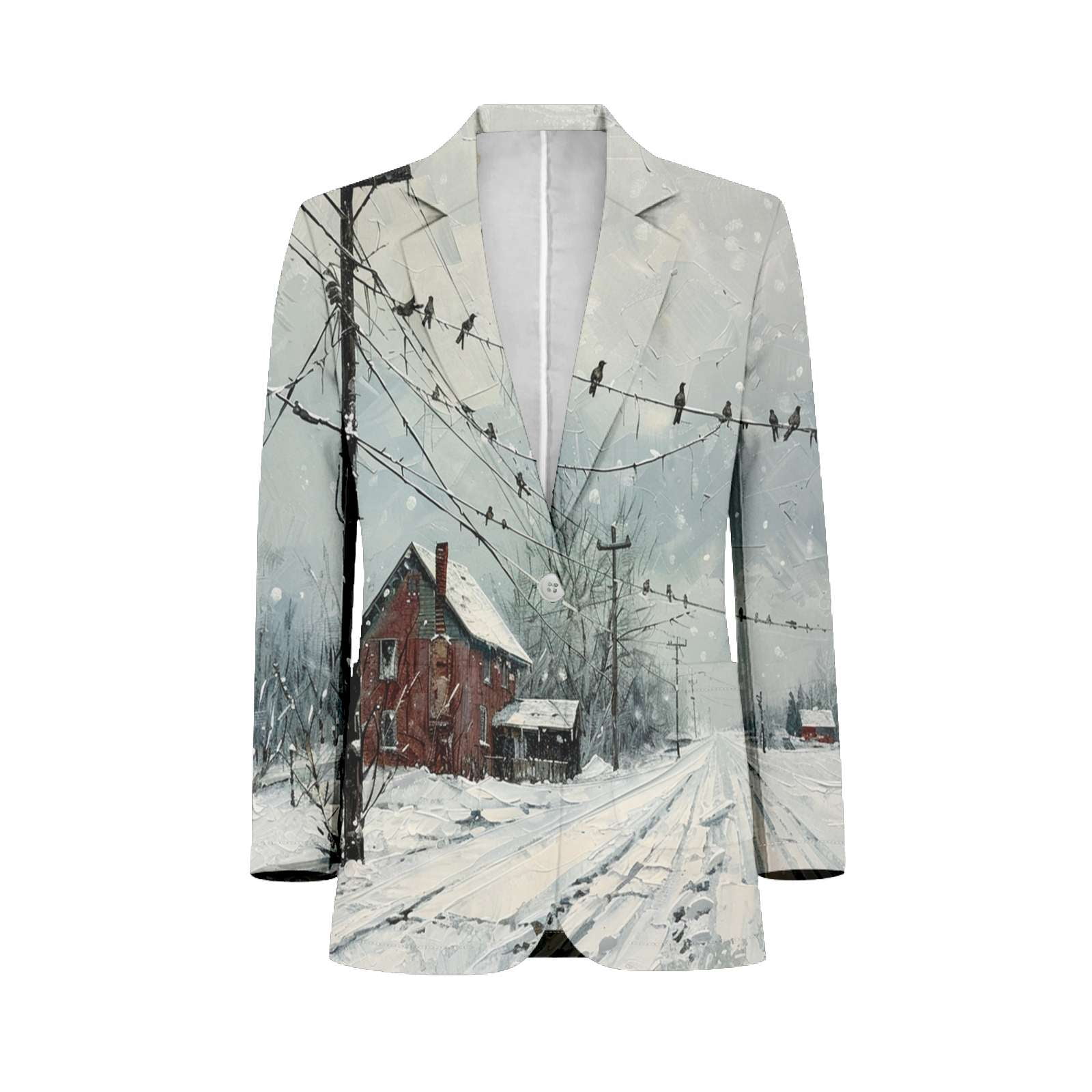 Snowy Lane Country House Customized Men's Suits full man Shawl Collar ...
