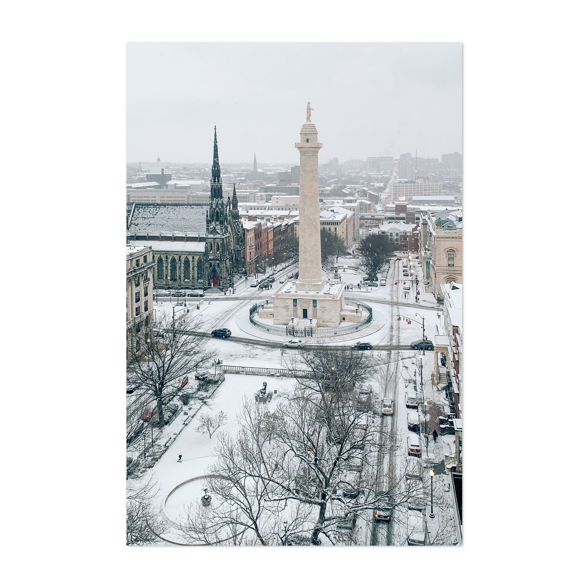 Snowy Mount Vernon - Baltimore Maryland Photography Winter Snow City ...