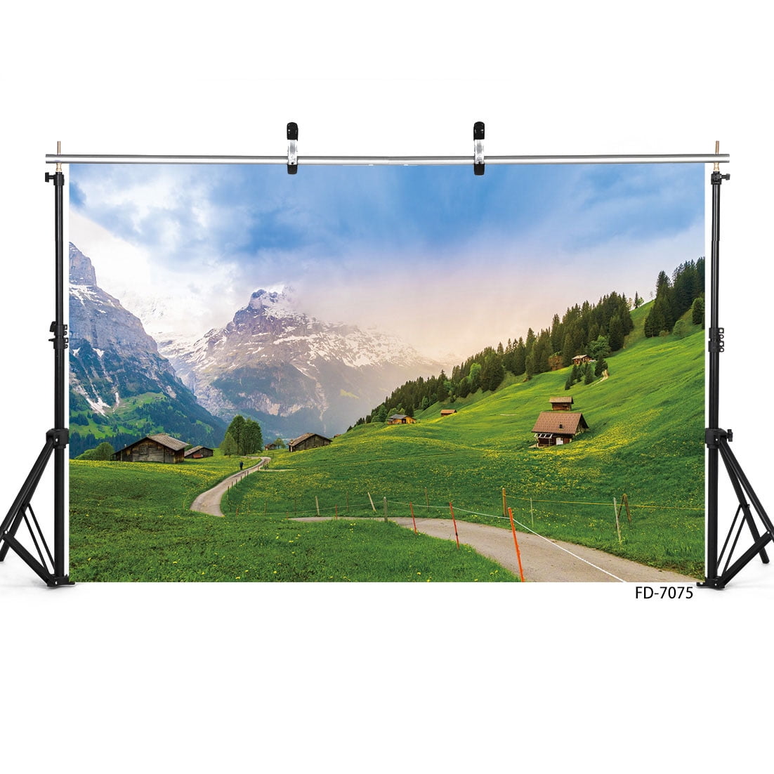 Snowy Mountain Landscape Photo Studio Backdrops Vinyl Cloth Photography ...