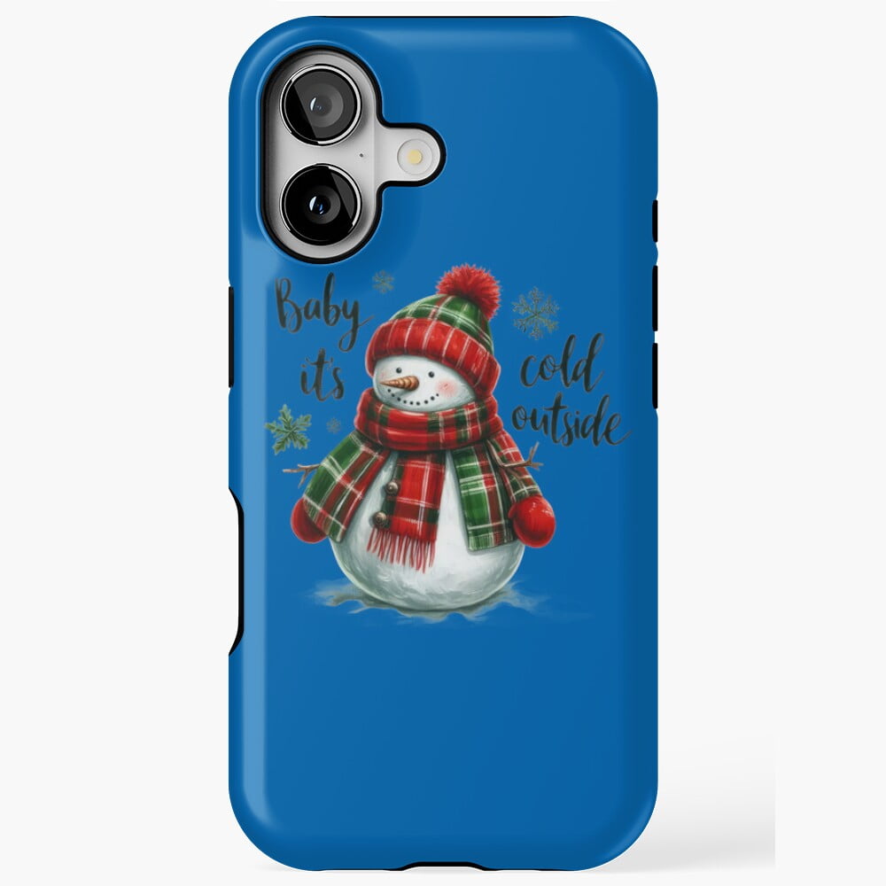 Snowy Night Baby It’s Cold Outside Quote for iPhone 17 11 12 13 14 15 ...