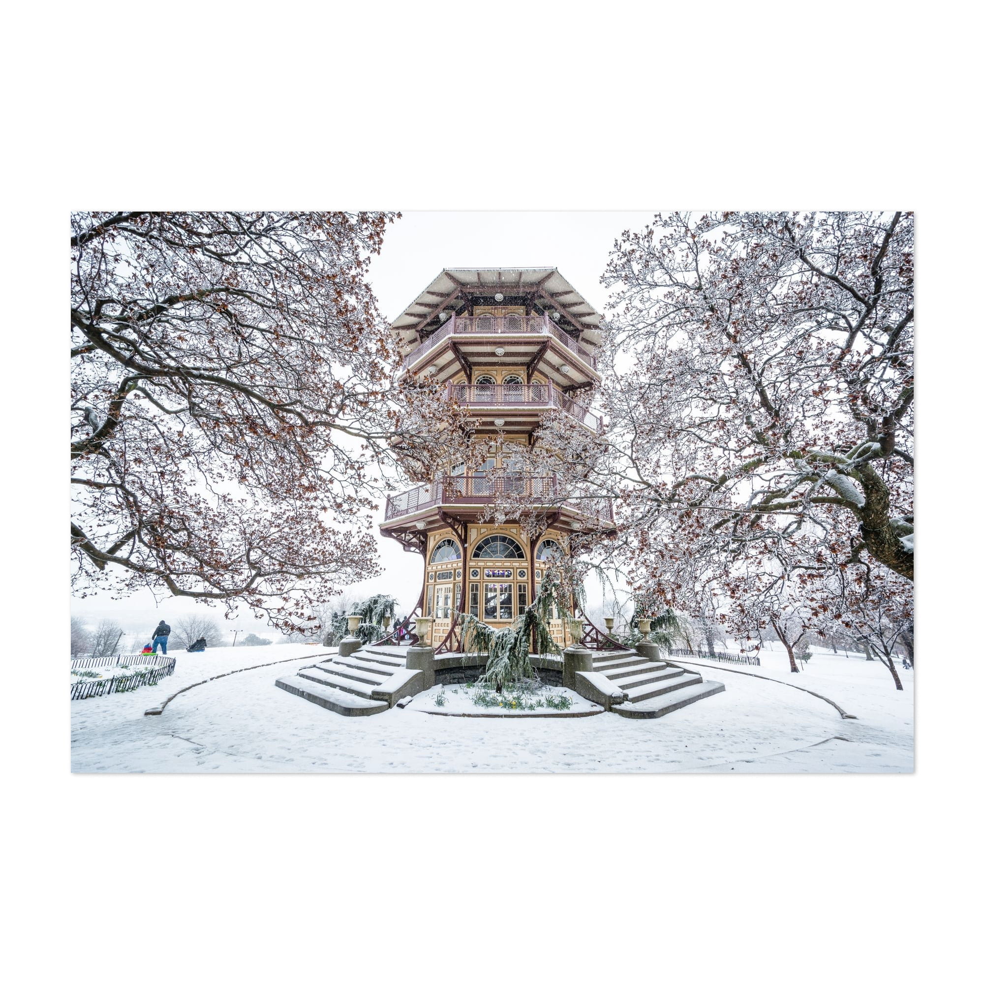 Snowy Patterson Park Pagoda 02 - Baltimore Maryland Photography Winter ...