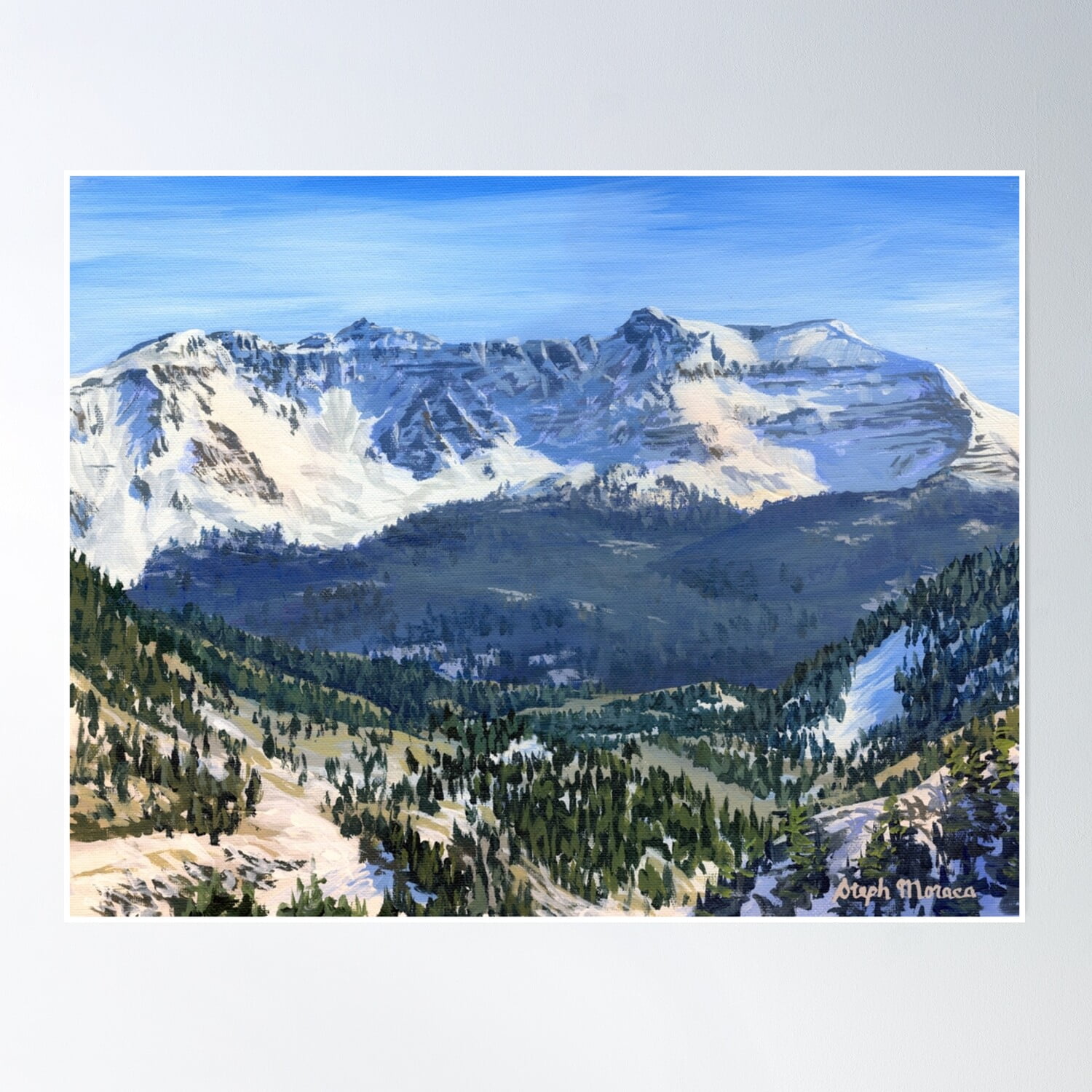 Snowy Peaks In Telluride Poster Wall Art, Modern Wall Decor, 8x12 ...