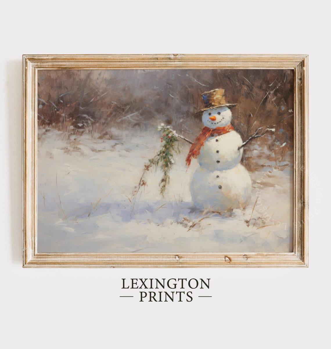 Snowy Snowman Decor Wall Art Decor Cottagecore Decor Print Winter ...