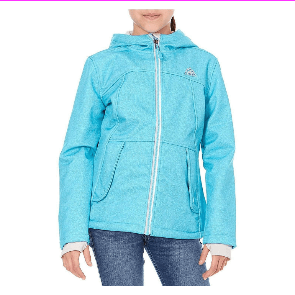 Snozu Junior's Full-Zip Hooded Jacket M-10/12/Frozen Blue Denim ...