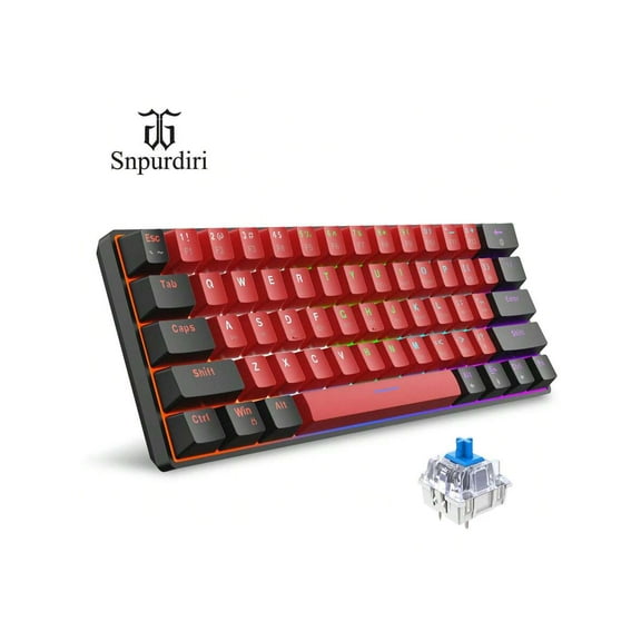 E-YOOSO Mechanical Keyboard, Wired Compact Computer Keyboard, Backlit ...