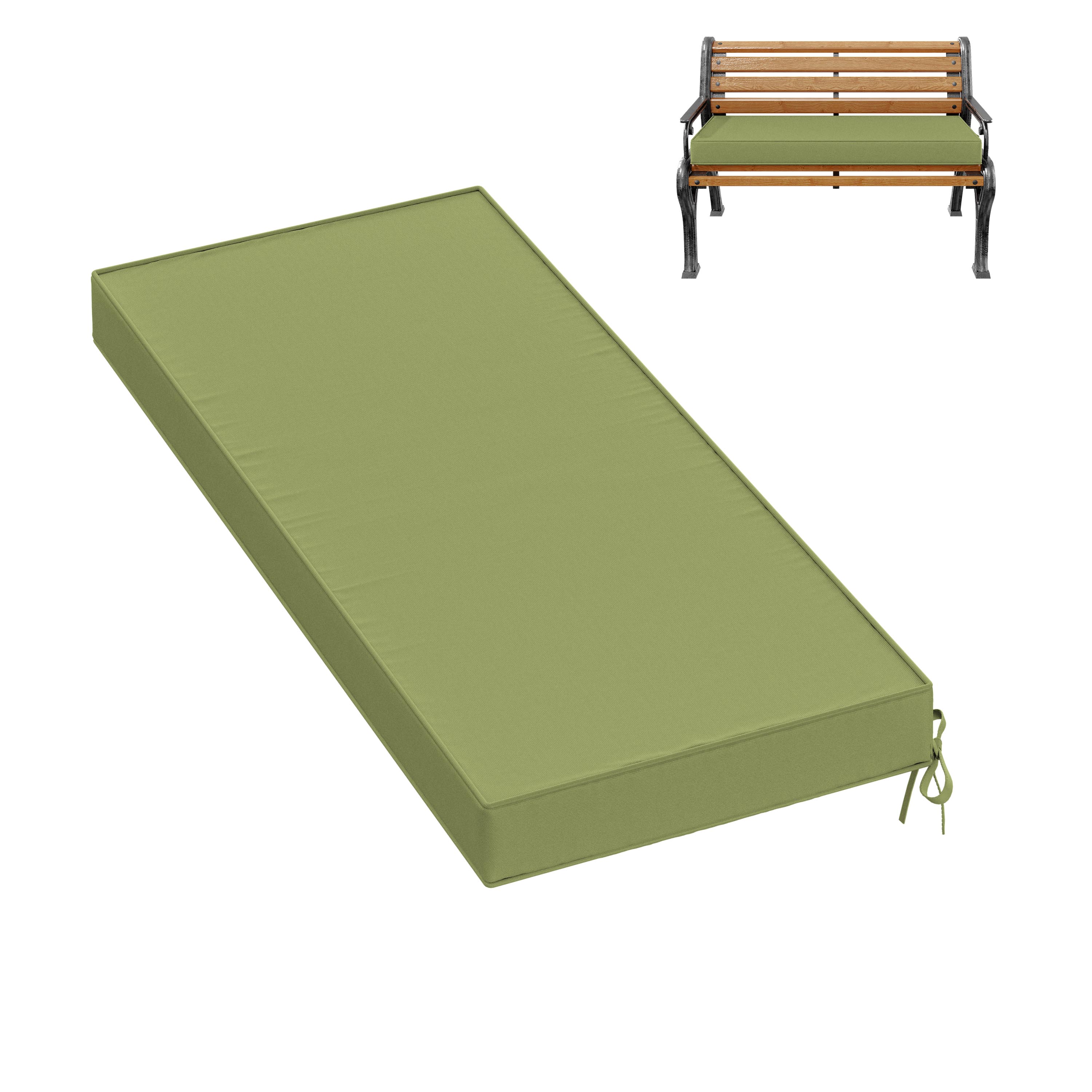 Snubbull Outdoor Bench Cushion 42 X 18 X 3.5 Inch Waterproof Patio ...