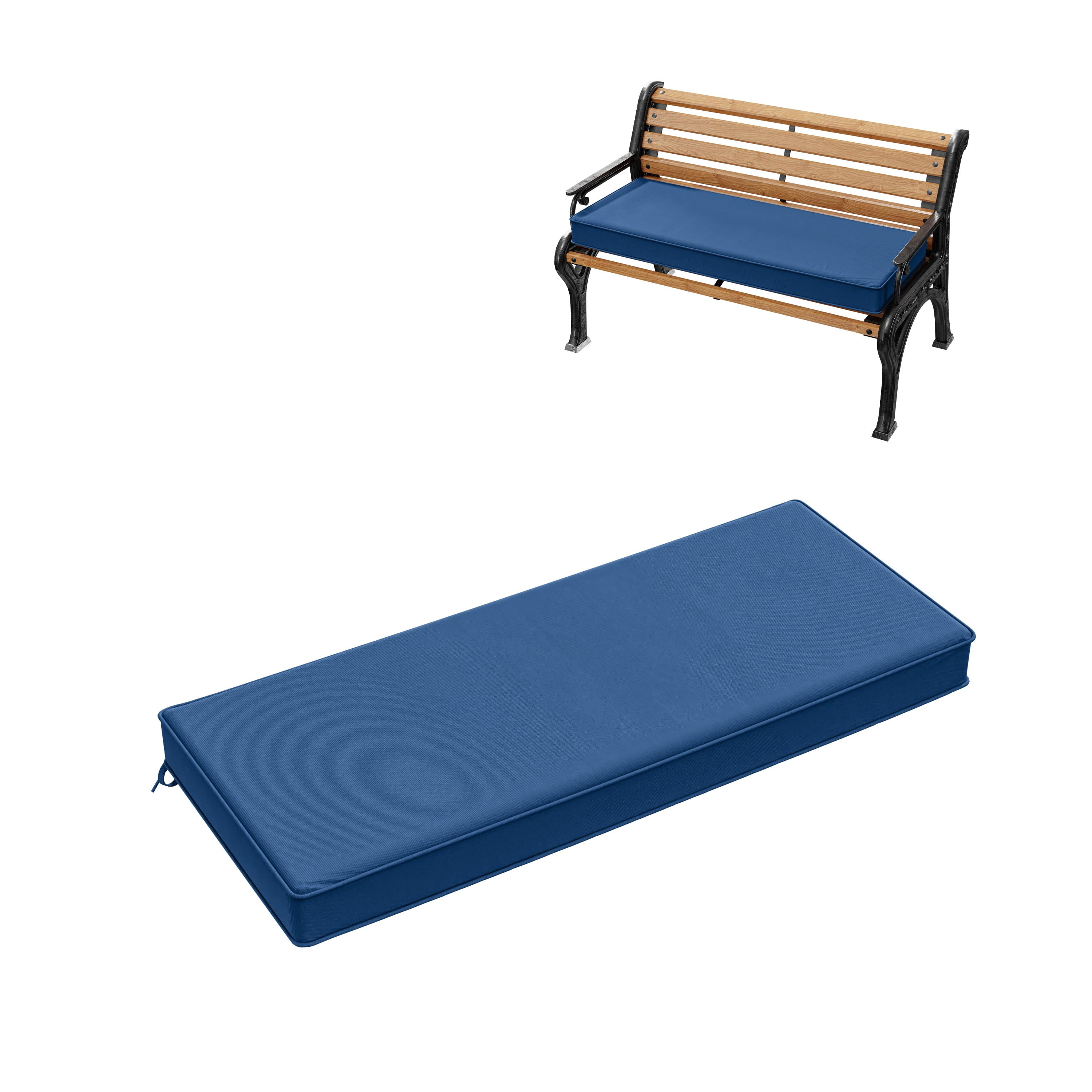 Snubbull Outdoor Bench Cushion 45 X 18 X 3.5 Inch Waterproof Patio ...