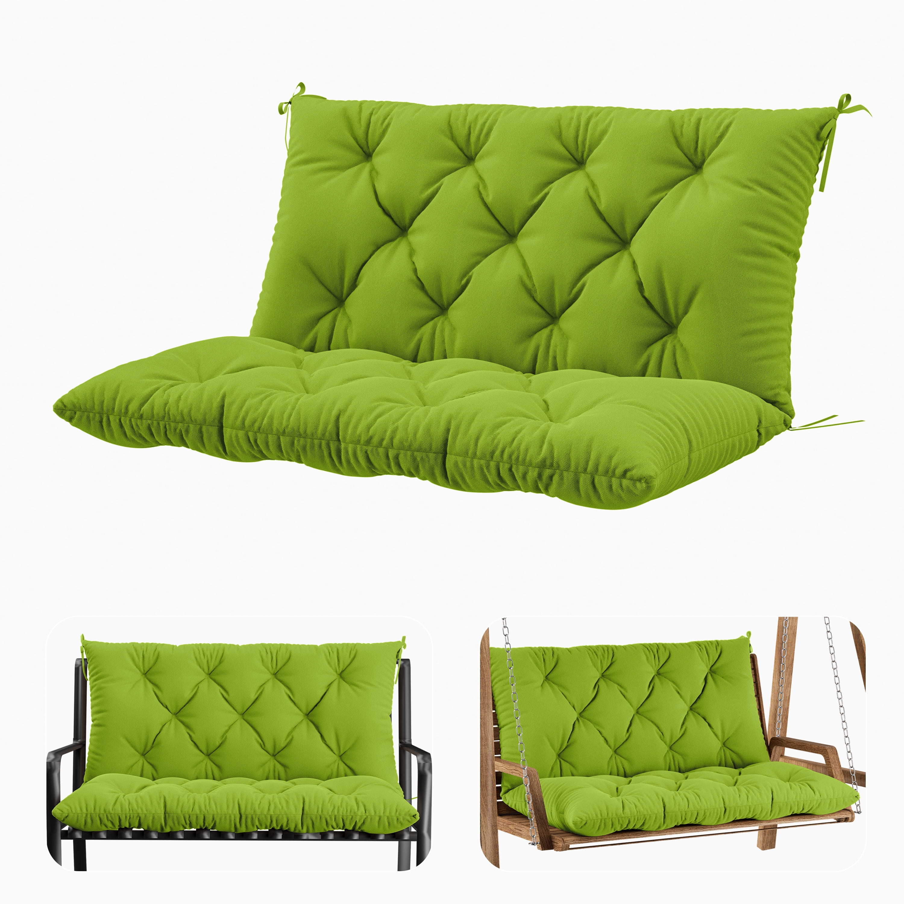 Snubbull Swing Replacement Cushion, Outside Bench Cushion with Backrest ...