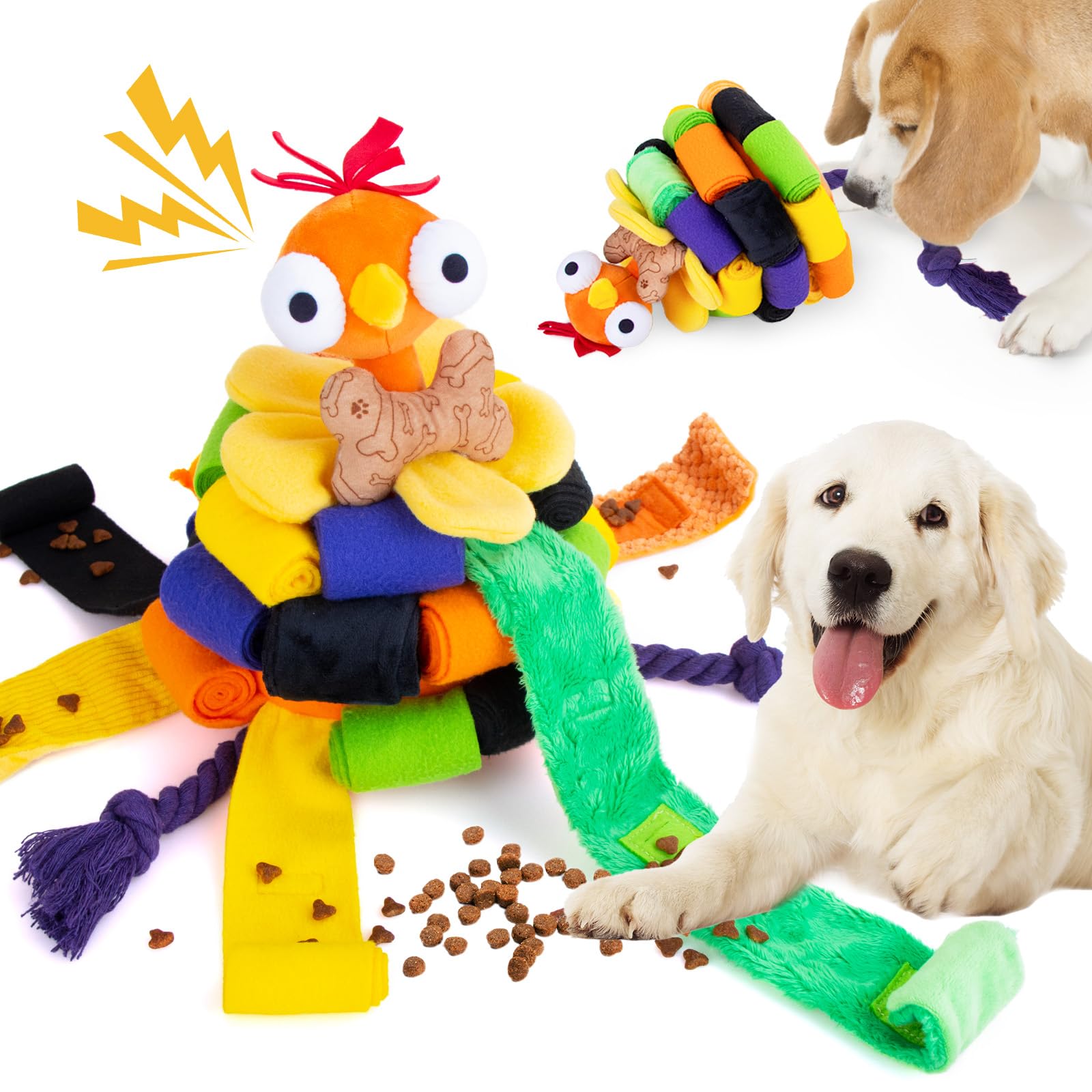 Snuffle Chicken Dog Toys Interactive Snuffle Ball For Dogs Small Medium ...