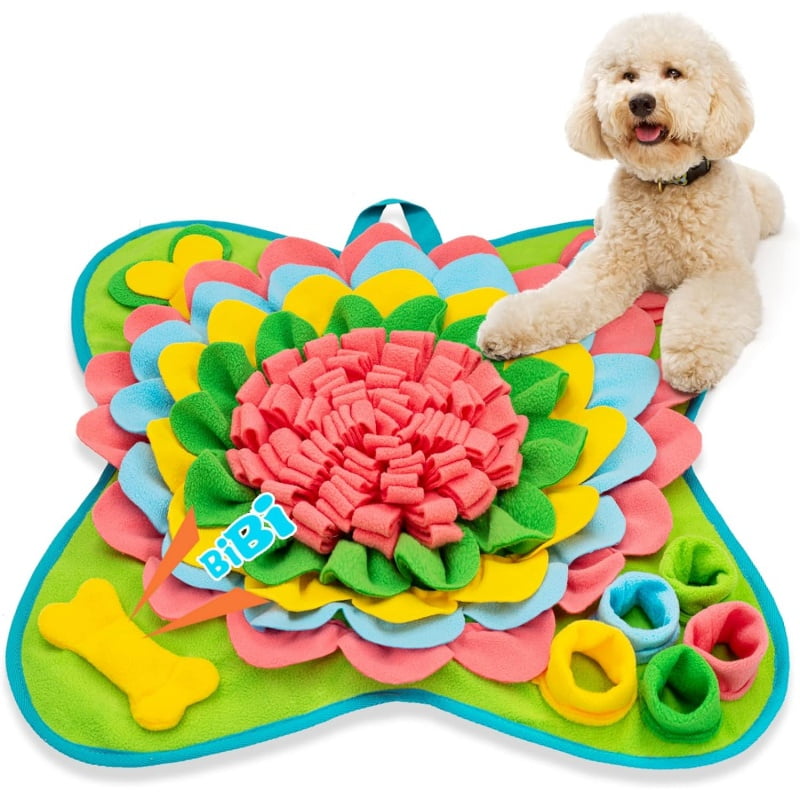 Snuffle Mat for Dogs - 20"x20" Interactive Dog Enrichment Puzzle Feeder ...