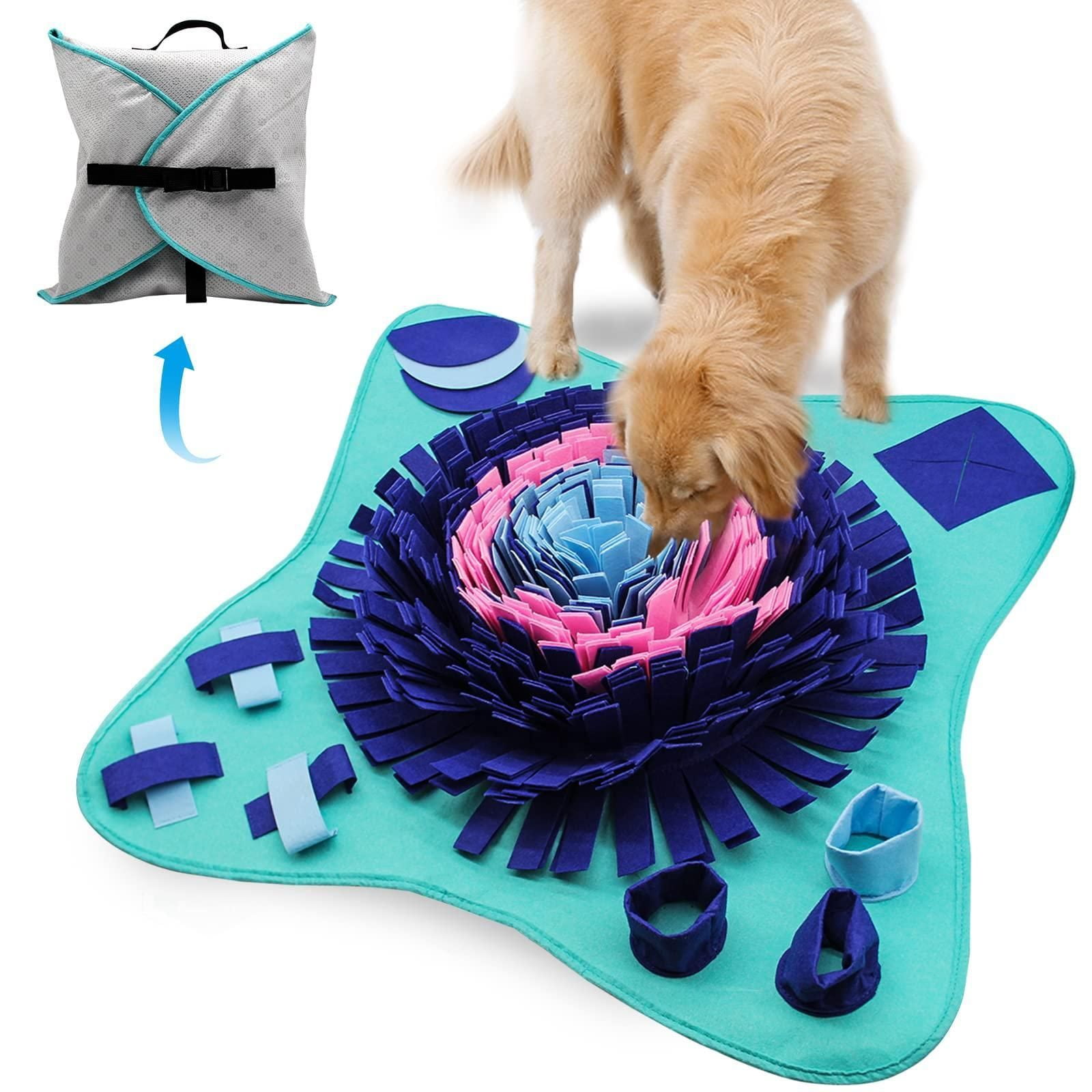 Snuffle Mat for Dogs Cats 25x25 inch Dog Snuffle Mat Interactive Feed ...