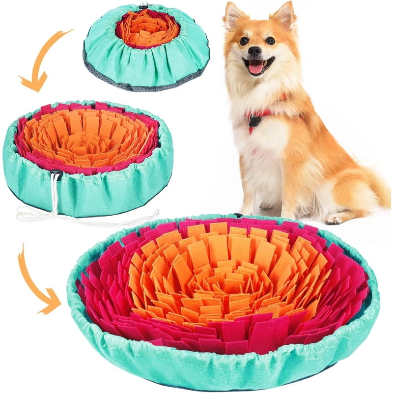 Snuffle Mat for Dogs, Pet Treats Feeding Mat for Small & Medium, Felt ...