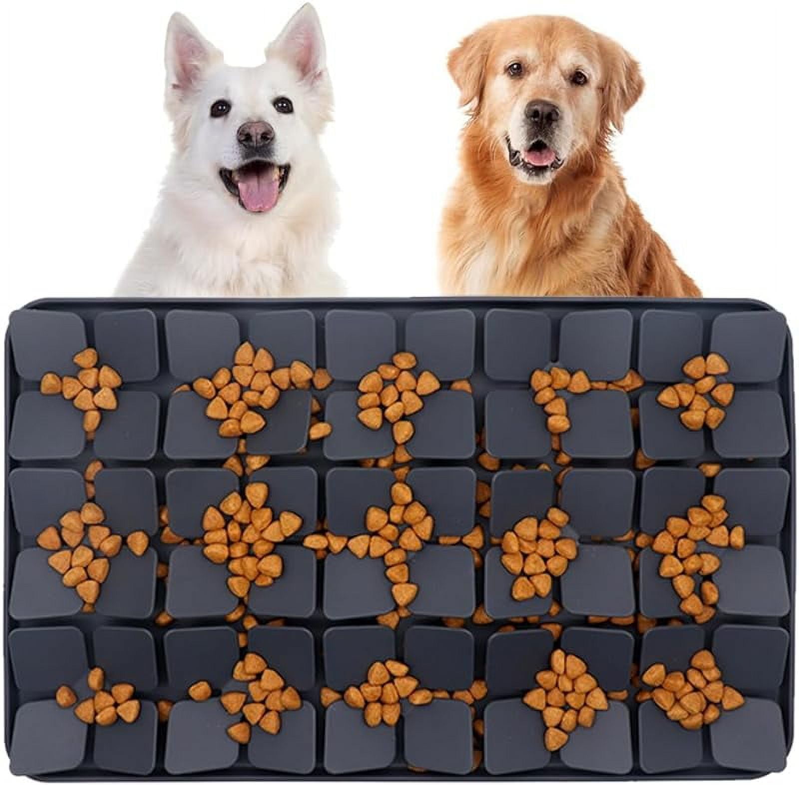 Snuffle Mat for Large Dogs, Silicone Slow Feeder Mat Lick Mat for Dogs ...