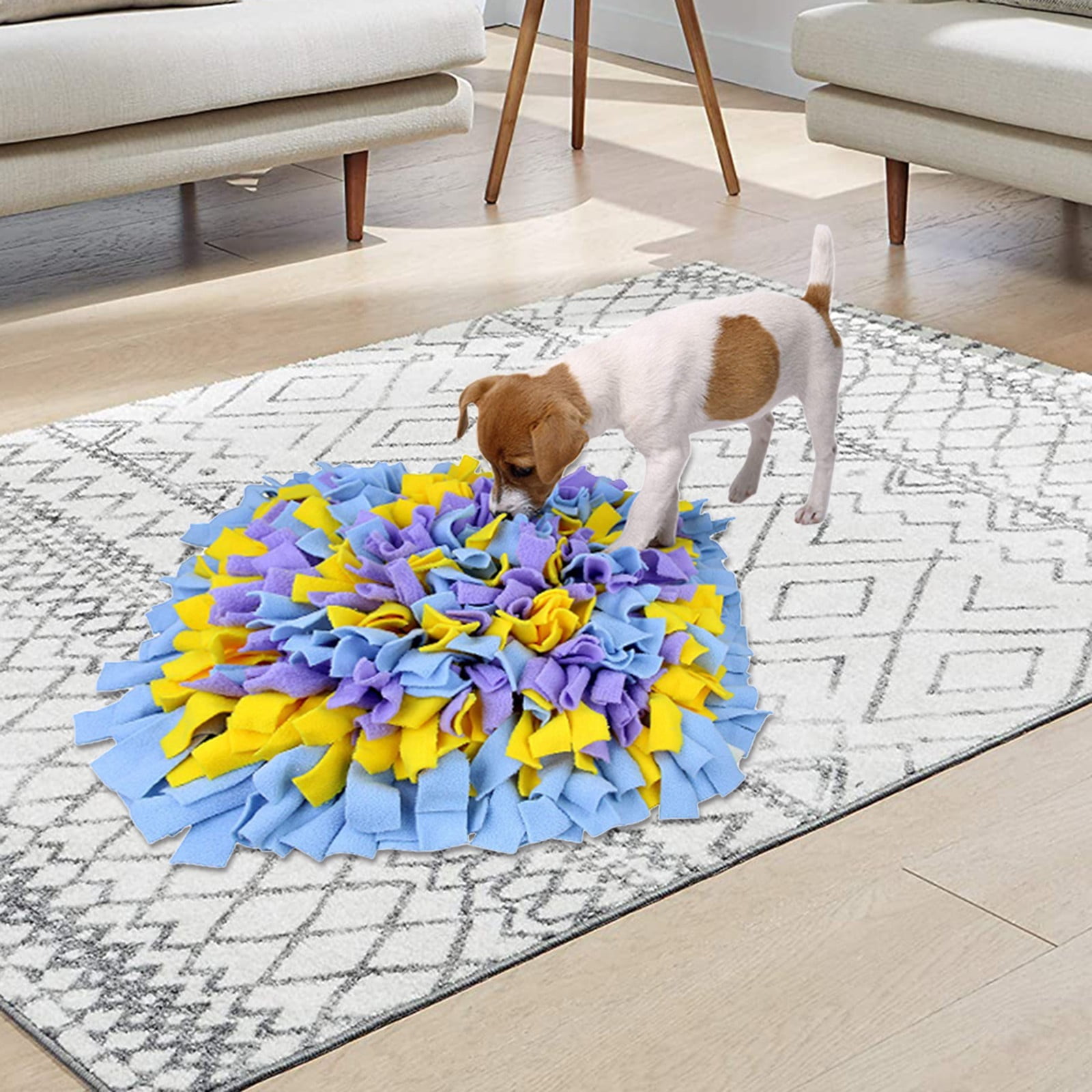 Snuffle Mat Pet Dog Feeding Mat, Wooly Washable Snuffle Mat Feeding Mat ...