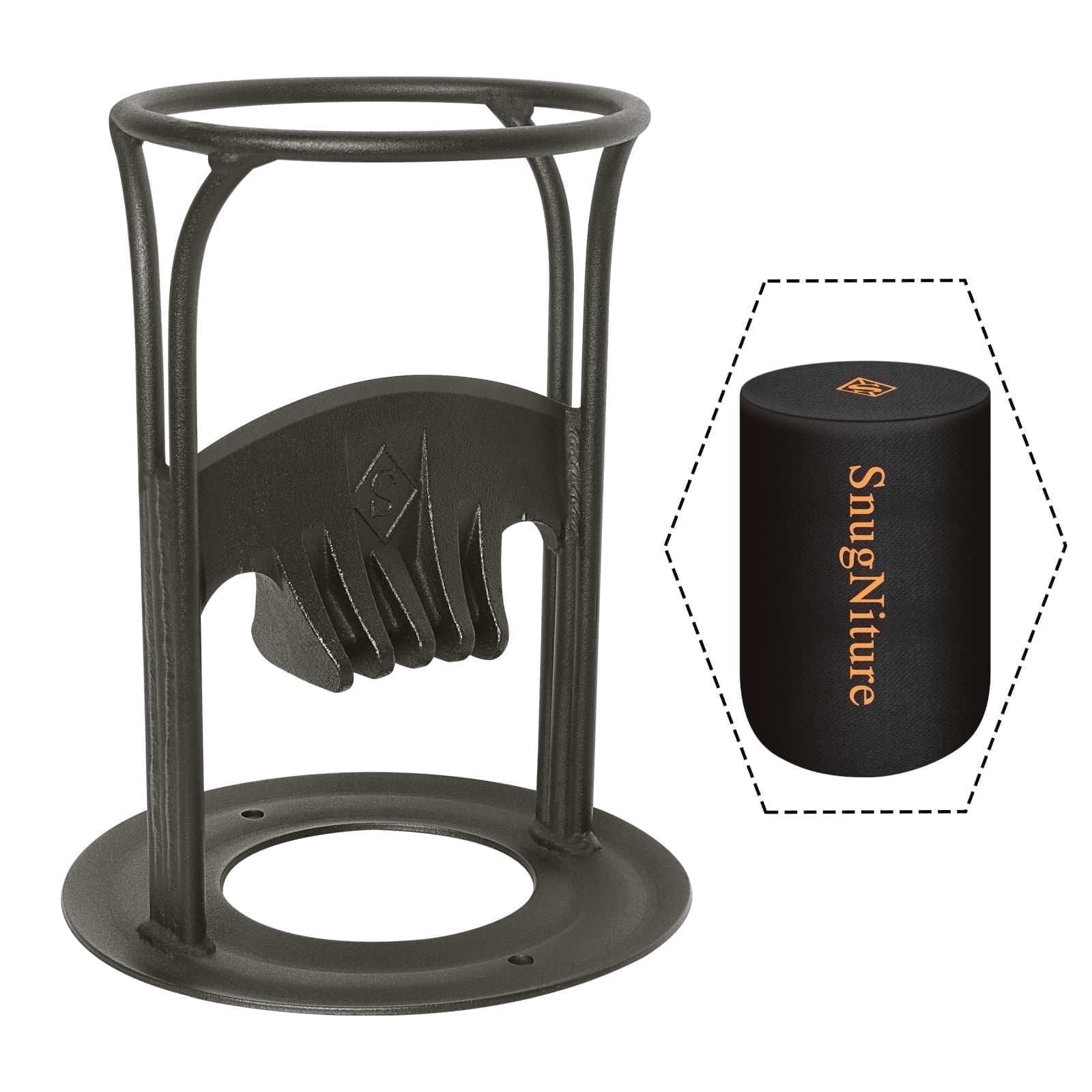 SnugNiture Kindling Splitter 7" Cast Iron Firewood Cutter, Heavy-Duty ...