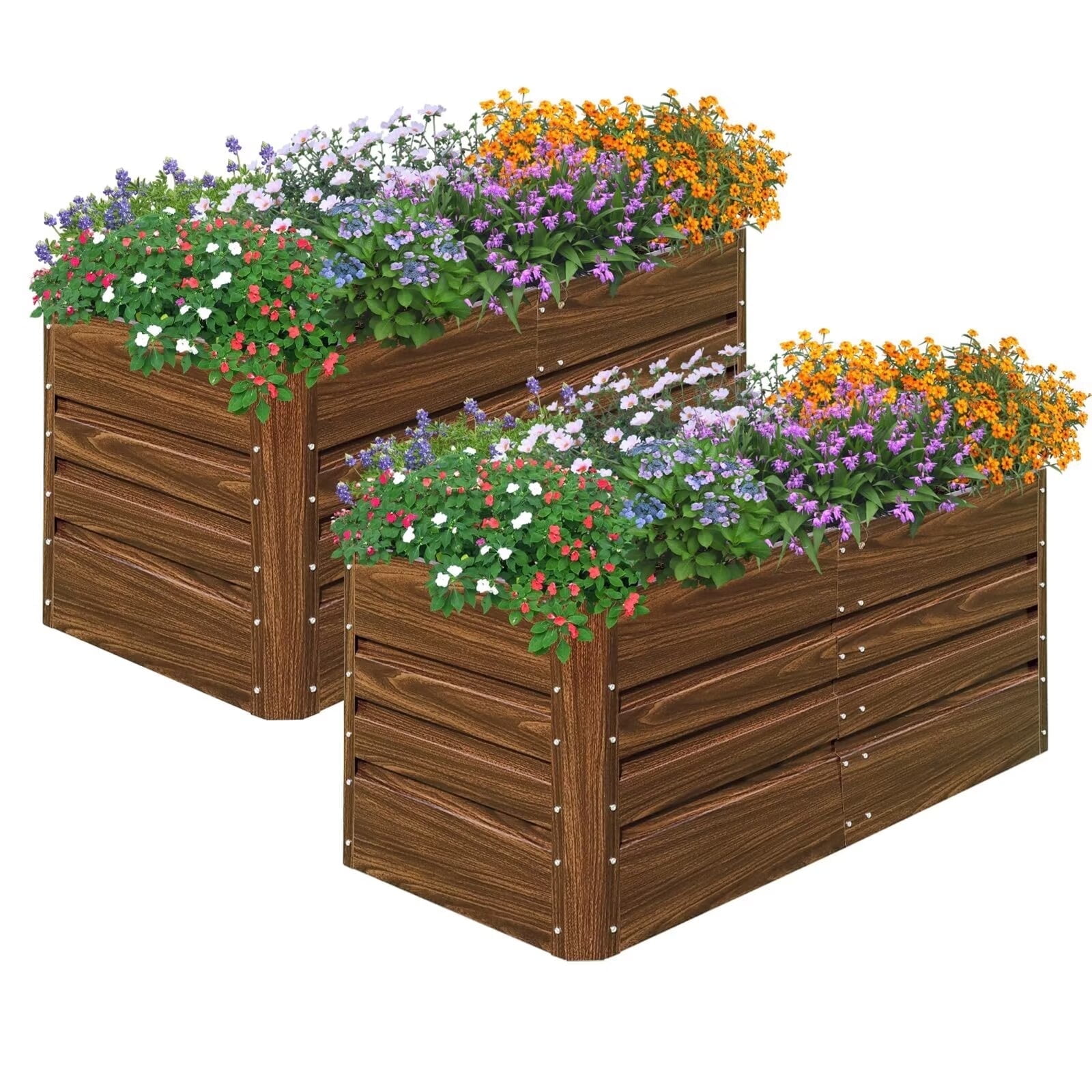 SnugNiture Raised Garden Bed 4×2×2 ft Planter Boxes Outdoor for ...