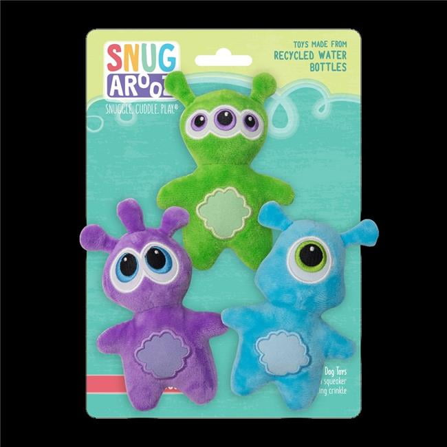 Snugarooz 105580 Oooooooo Alien Dog Toy - 3 Count - Walmart.com