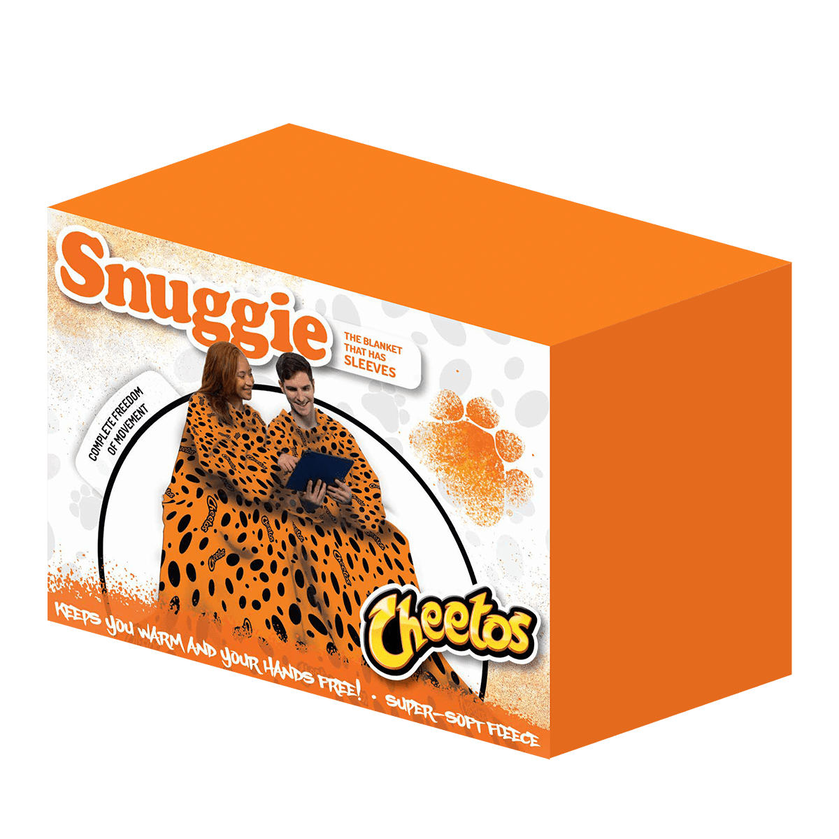 Snuggie Original Cozy Wearable Blanket, Oversize Sleeves, Feet Snuggle ...