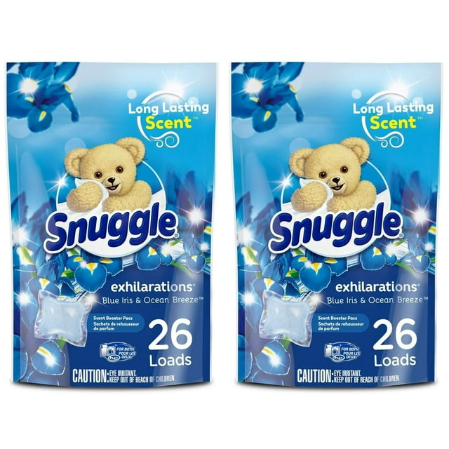 Snuggle Exhilaration Laundry Scent Booster Blue Iris Ocean Breeze 26 ...
