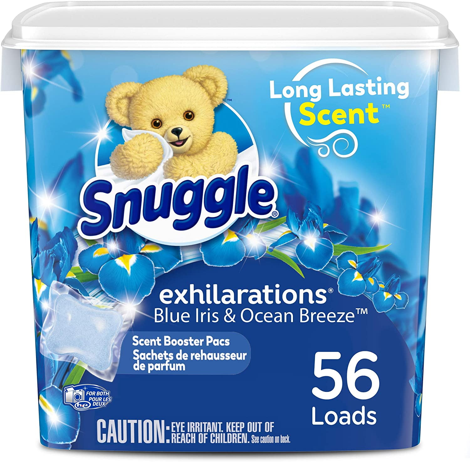 Snuggle In Wash Laundry Scent Boosters, Blue Iris & Ocean Breeze, 56 ...