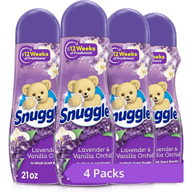 Snuggle In Wash Scent Booster, Lavender, 21 Ounce, (Pack of 4 ...