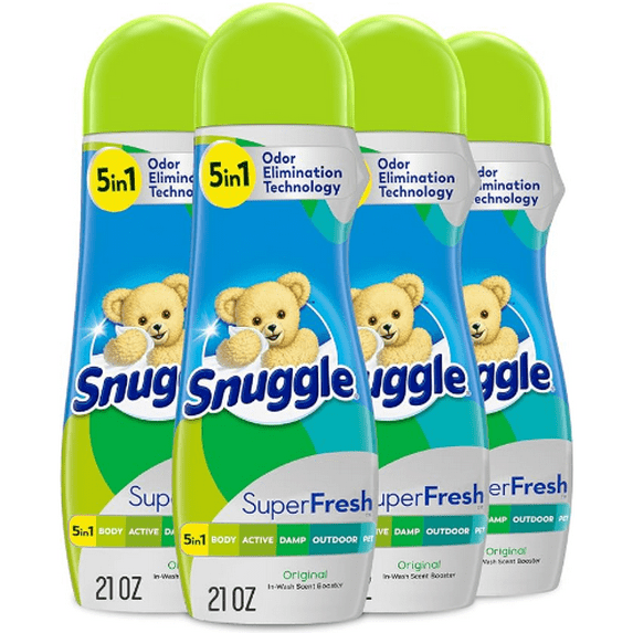 Snuggle In Wash Scent Booster, SuperFresh Original, 21 Ounce, (Pack of ...