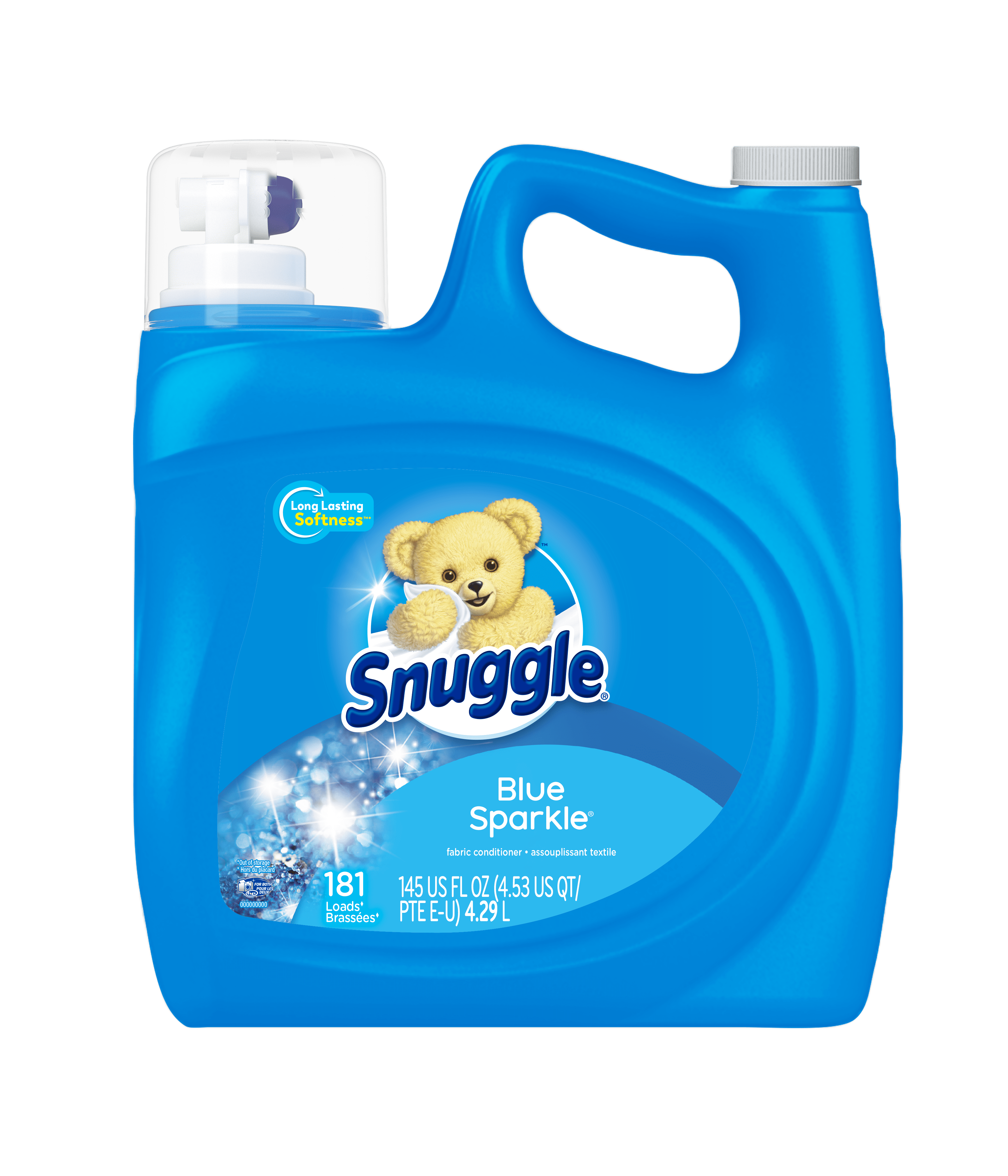 Snuggle Liquid Fabric Softener, Blue Sparkle, 145 ounce, 181 Loads ...