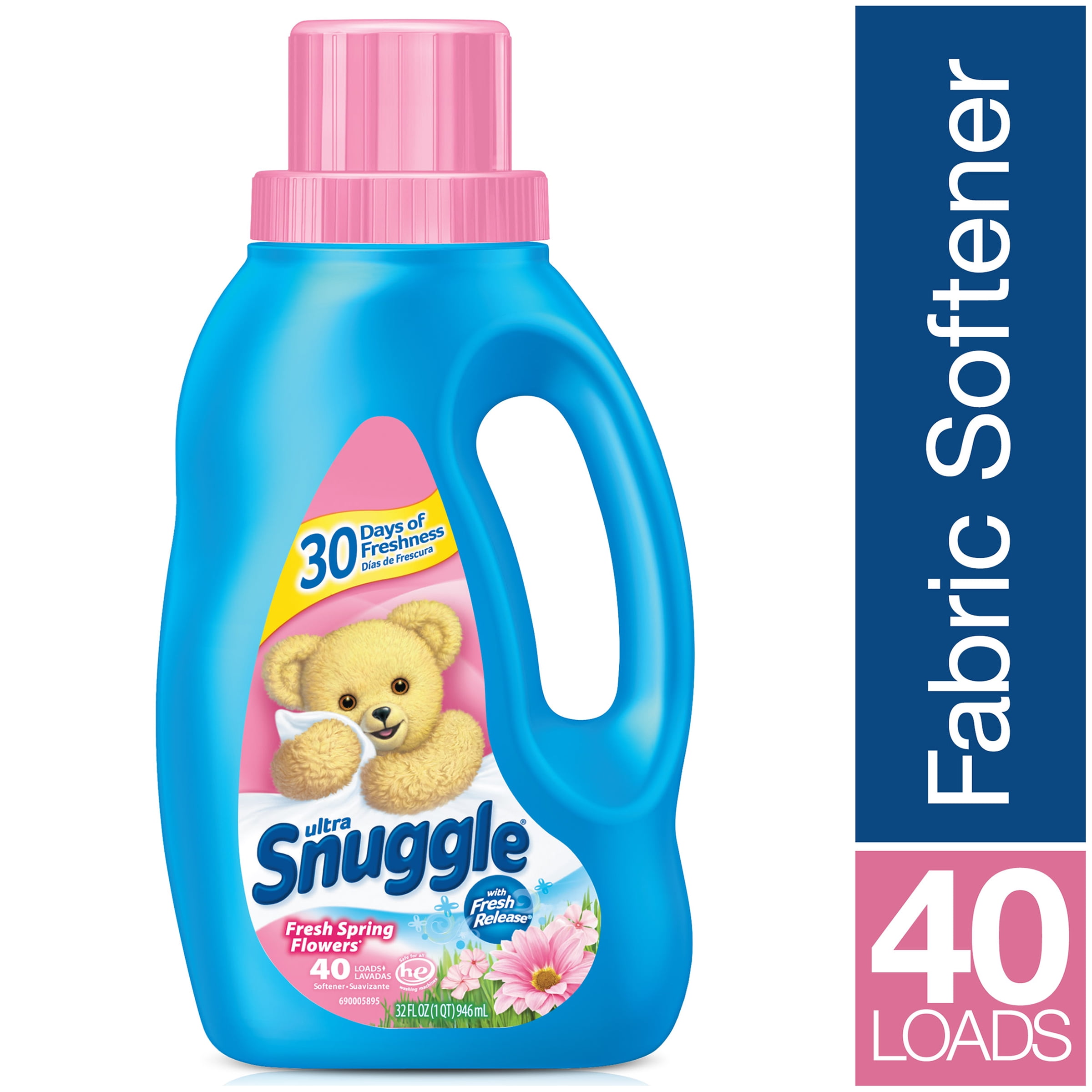 Snuggle Liquid Fabric Softener, Fresh Spring Flowers, 32 Ounce, 40 Loads - Walmart.com