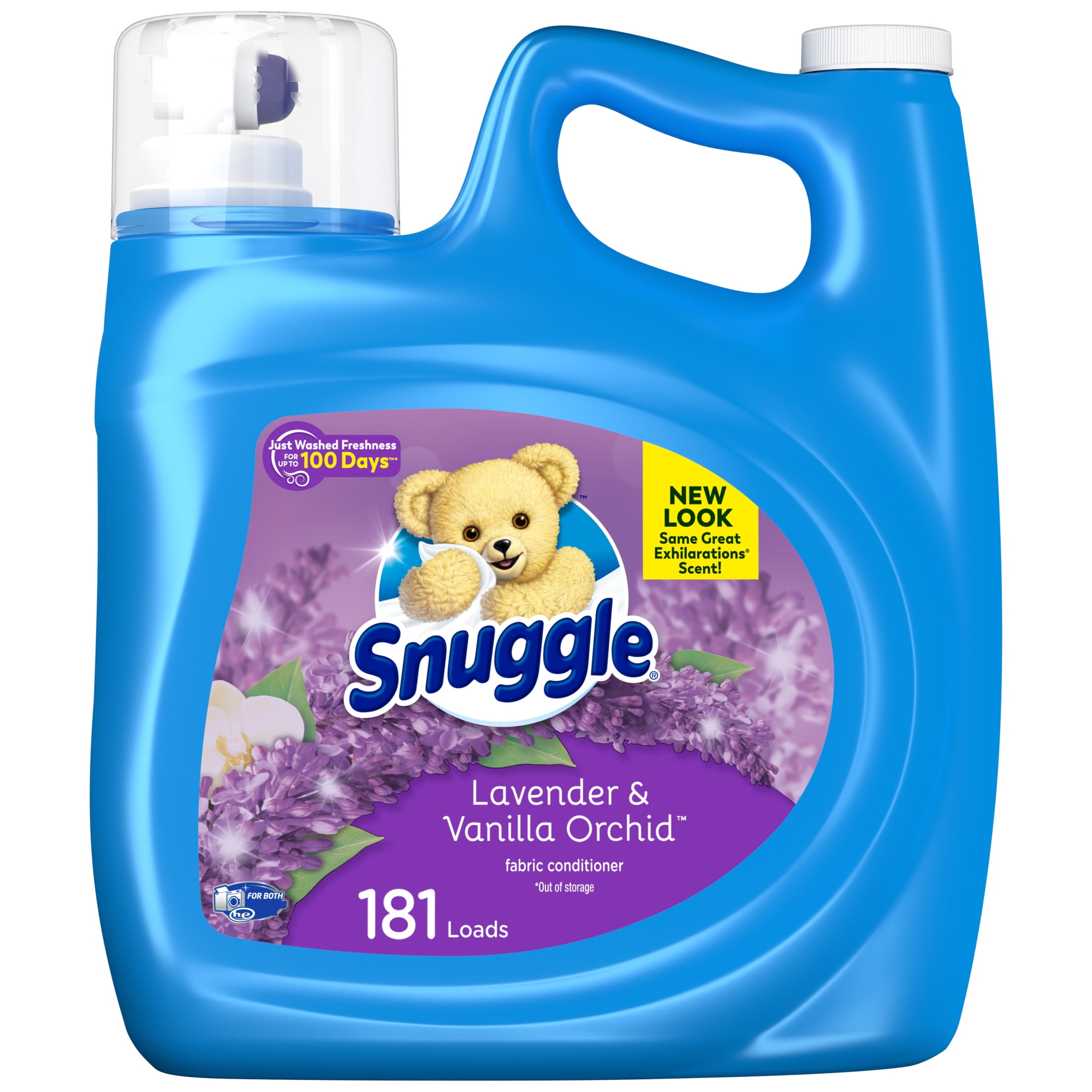 Snuggle Liquid Fabric Softener, Lavender & Vanilla Orchid, 145 oz, 181 ...