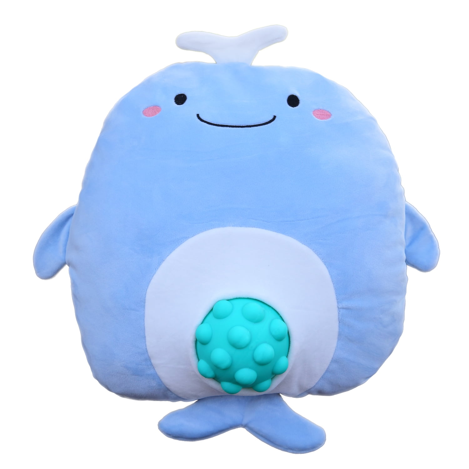 Snuggle Pets 17-Inch Whale Stuffed Animal Plushie with Fidget Toy Pop ...