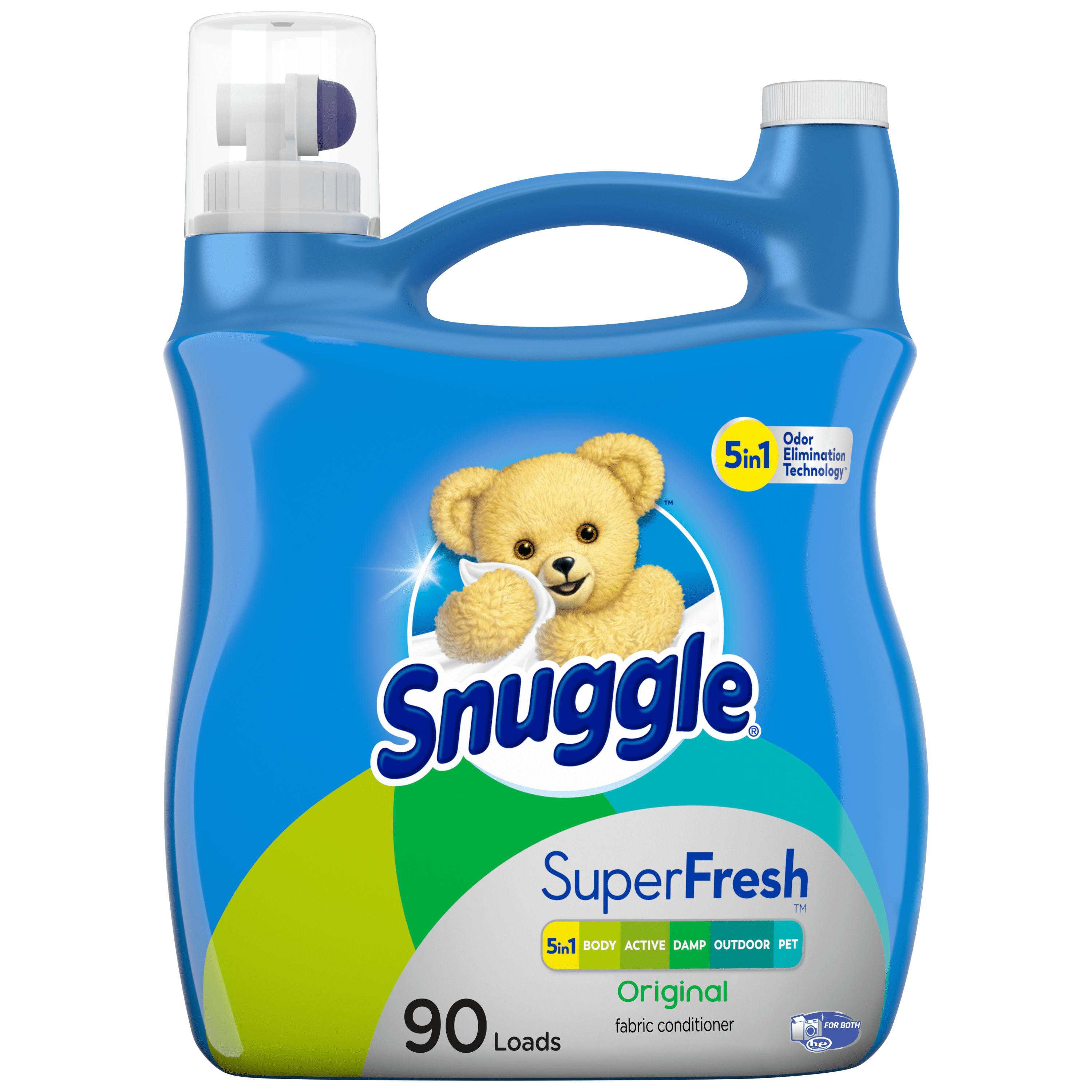 Snuggle Plus Super Fresh Liquid Fabric Softener, Odor Eliminating, 95oz ...