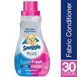 Snuggle Plus Super Fresh Liquid Fabric Softener, Spring Burst, 31.7 ...