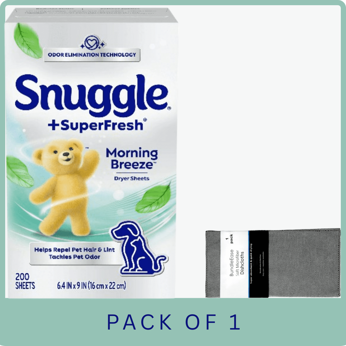 Snuggle Plus SuperFresh Dryer Sheets Original 200 Count with Microfiber ...