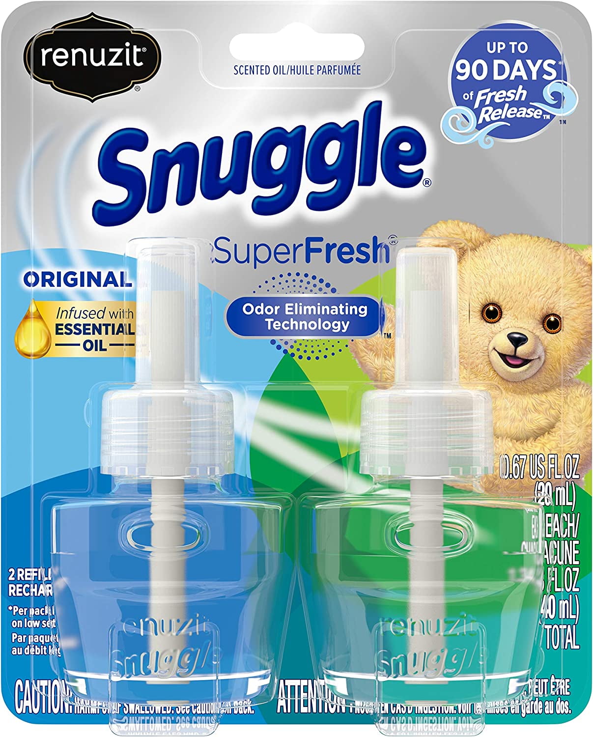 Snuggle Scented Oil Refill for Plugin Air Fresheners, SuperFresh ...