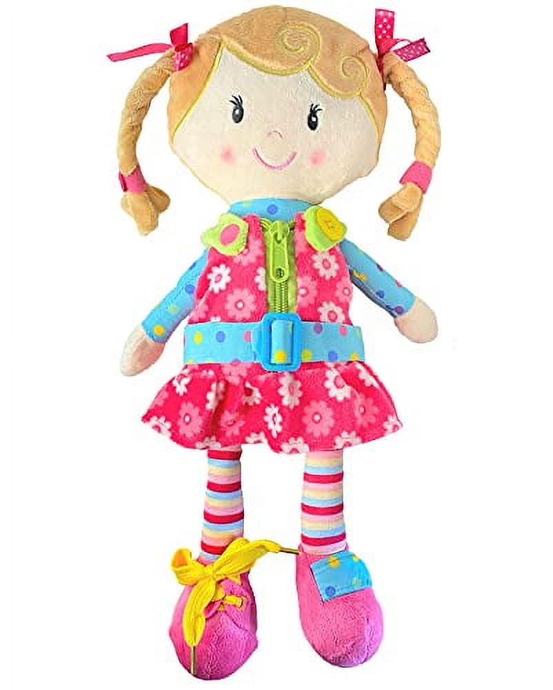 Snuggle Stuffs Sugar Snap Plush Learn to Dress Doll - Baby Small Toys ...