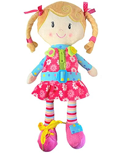 Snuggle Stuffs Sugar Snap Plush Learn to Dress Doll - Baby Small Toys ...