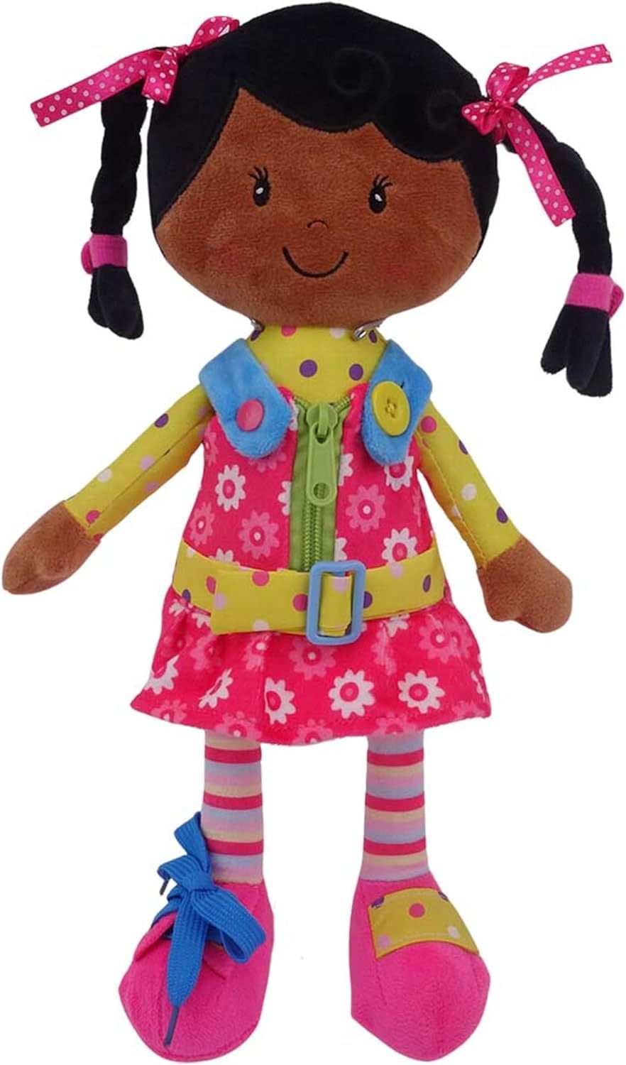 Snuggle Stuffs Sugar Snap Plush Learn to Dress Doll for Toddlers - 15 ...
